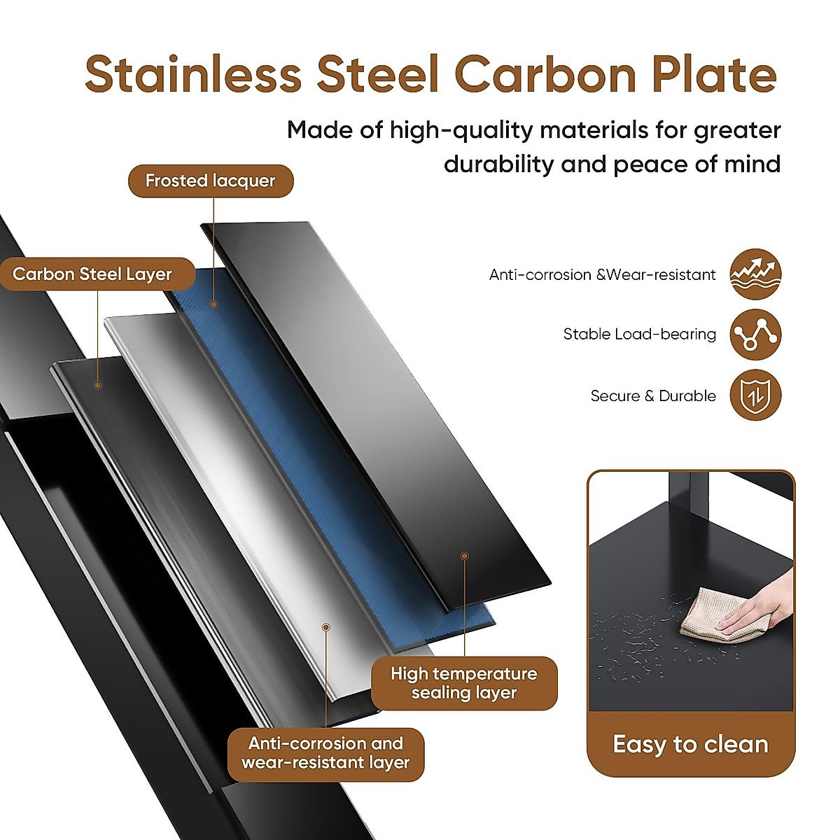 VZONE Storage Shelves, Adjustable 4-Tier Kitchen Organizers and Storage with 4 Wire Baskets, Metal Shelf Rack with Wheels for Kitchen, Pantry, Bathroom, Garage – Ideal for Kitchen Shelves