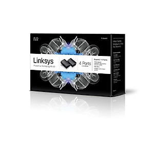 Linksys Powerline AV 1-Port and 4-Port Network Adapter Set (PLSK400-NP)