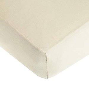 American Baby Company Natural Breathable 100% Cotton Jersey Knit Fitted Crib Sheet for Standard Crib and Toddler Mattresses, Ecru, for Boys and Girls