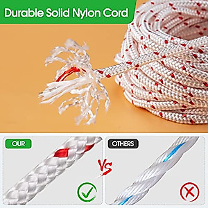 Replacement Recoil Starter Rope Pull Cord for Husqvarna STIHL Craftsman Chainsaw Lawn Mower Trimmer