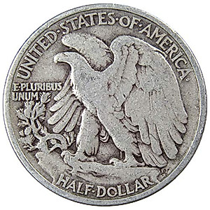 1937 Liberty Walking Half Dollar VG Very Good 90% Silver 50c US Coin Collectible