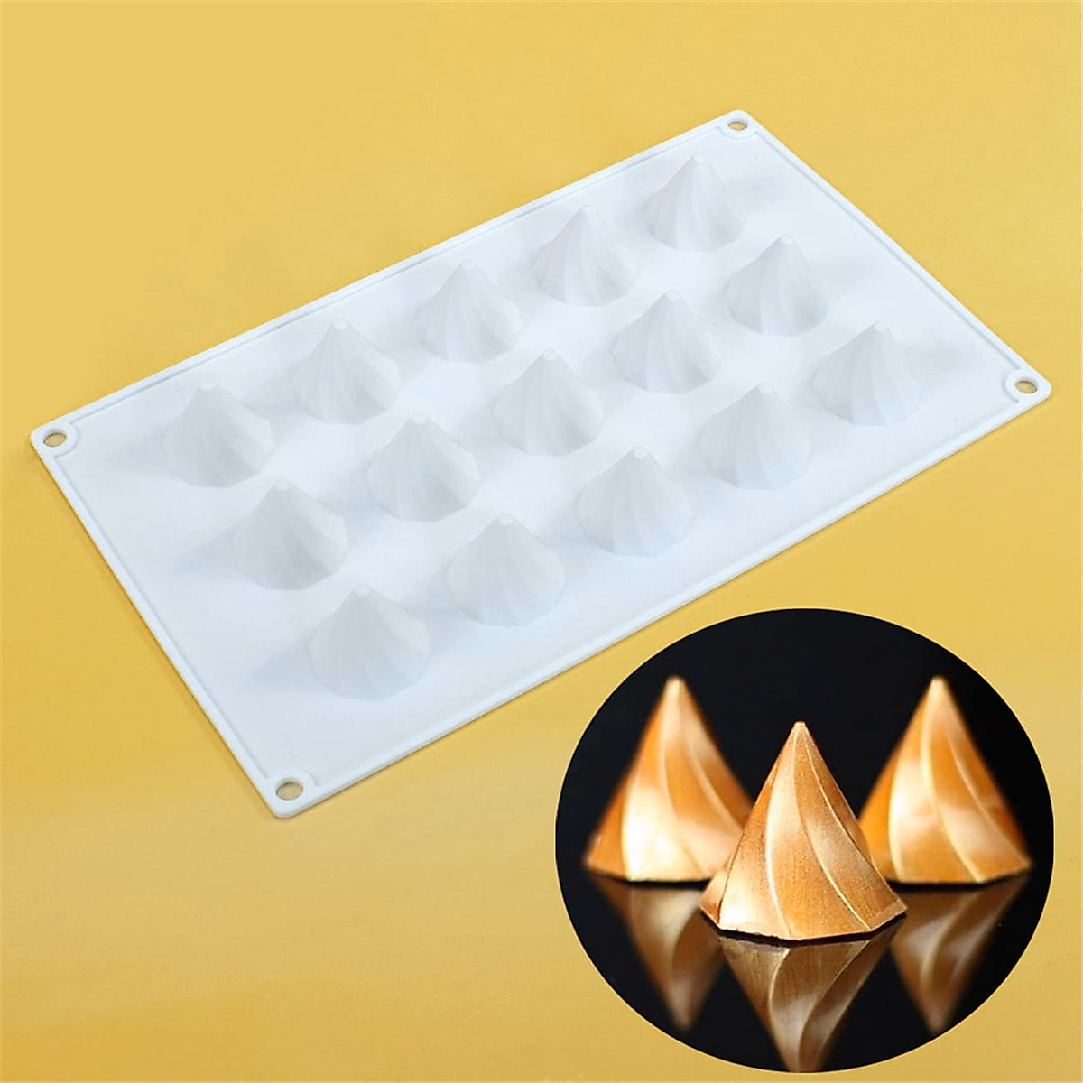 1PCS Mini Cone Small Peak Mousse Cake Mold Candle Mold Soap Mold Silicone Chocolate Mold French Dessert Pastry Baking Bakeware Ice