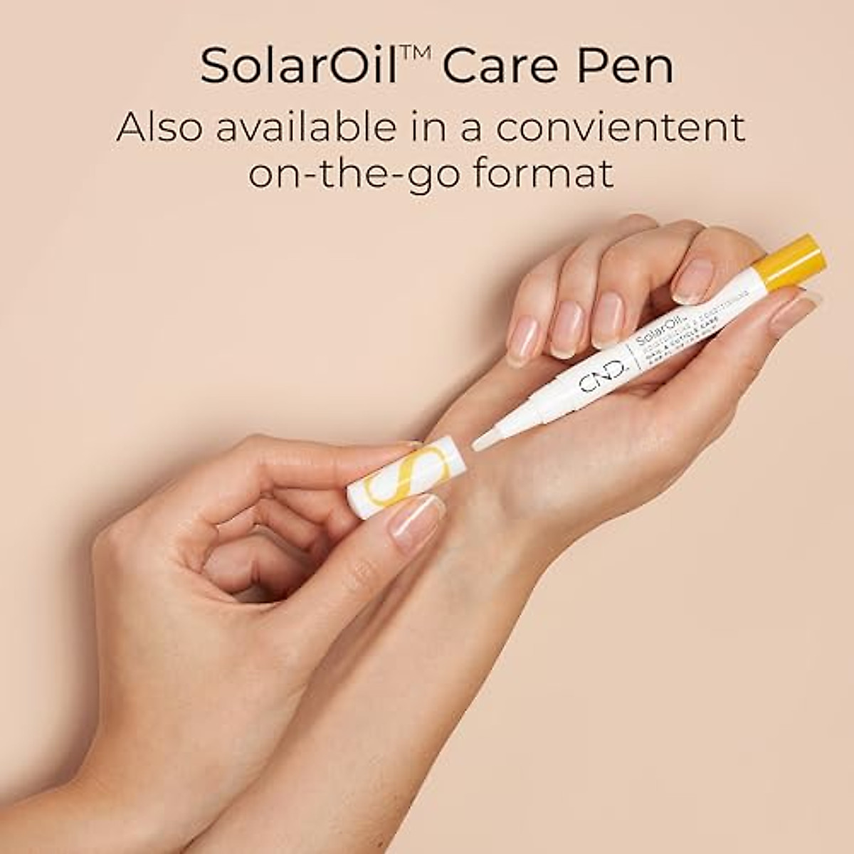 CND SolarOil Cuticle Oil, Natural Blend Of Jojoba, Vitamin E, Rice Bran and Sweet Almond Oils, Moisturizes and Conditions Skin, Pack Of 1, 0.25 Fl Oz