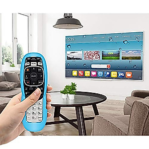 2 Pack Protective Case for DirecTV RC73 Remote Control,Silicone Cover Remote Controller Skin Sleeve Replacement Compatible with DirecTV RC70,RC70H,RC71,RC71H,RC72,RC73B-Glow Blue,Glow Green
