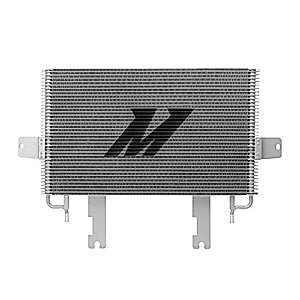 Mishimoto MMTC-F2D-03SL Transmission Cooler Compatible With Ford 6.0 Powerstroke 2003-2007 Silver