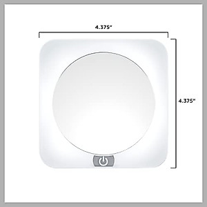 Conair Reflections LED Lighted Spot Makeup Mirror, 12x Magnification