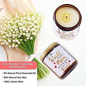 Lavender Scented Candles, Gifts for Mom from Daughter Son, Handmade Scented Candle - Gifts for Mom, Thanksgiving, Christmas, Mothers Day Gifts, Amber & Oud Scented Soy Candle.