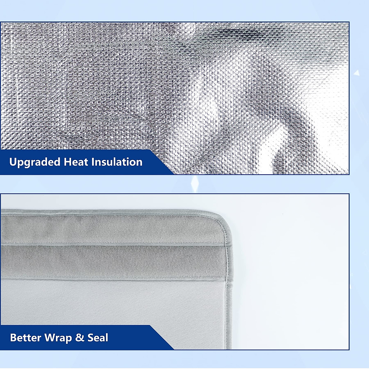 Wintcomfort Portable Air Conditioner Hose Cover Wrap for 5" & 5.9" Diameter Exhaust Hoses Tube, Insulated AC Hose Duct Vent Cover Sleeve, Gray