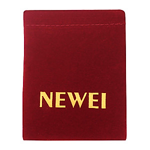 NEWEI Stainless Steel Dog Keyring Cute Pet Dog Keychain for Women Girls Purse Car Keys Charms (Gold Plated Golden Retriever)