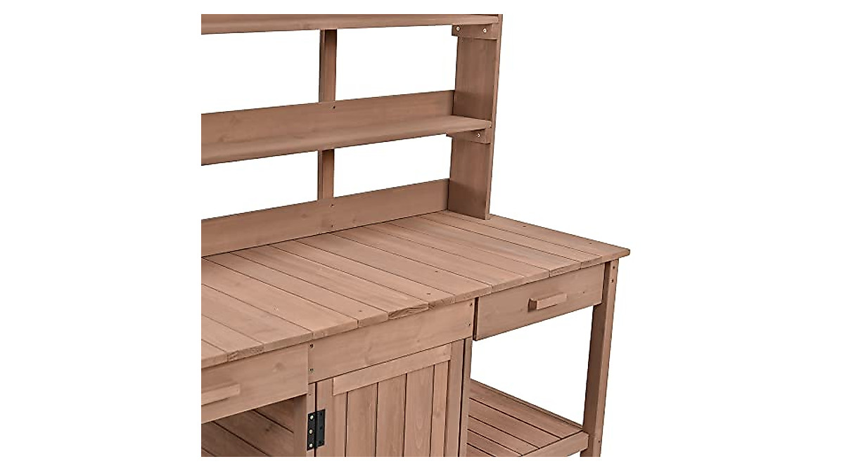 Polibi Large Potting Bench - Garden Workstation & Storage