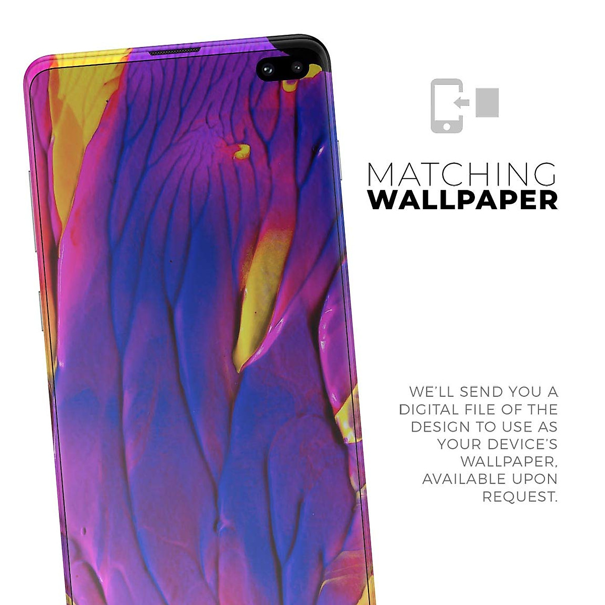 DesignSkinz Liquid Abstract Paint V9 Protective Vinyl Decal Wrap Skin Cover Compatible with The Samsung Galaxy S20 (Screen Trim & Back Glass Skin)