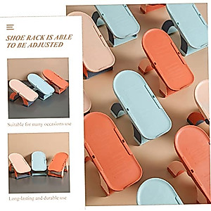 Alipis 3pcs Shoe Rack Adjustable Shelf Brackets Shoe Organizer Adjustable Stand Shoe Rack Holder Shoe Holder Shoe Storage Holder Slipper Rack Holder Double Layer Shoe Holder Home Supply