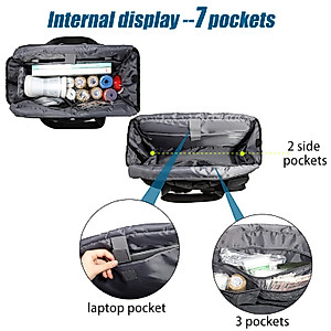 Utility Tote Bag for Work Women Teacher Nurse Diaper Carry on Carryon Weekend Trip Weekender Overnight Travel Groceries Appriceation Gift for New Nurse Teaching Nursing School Student Graduation