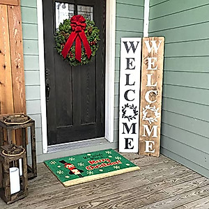 Rugsmith Green Machine Tufted Holiday We Wish You A Merry Caroler Area Rug, 18" x 30"