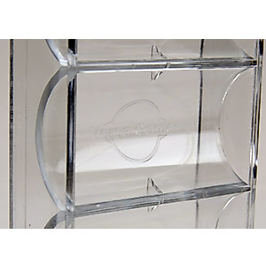 Versa Games 10 Clear Acrylic Poker Chip Trays - Casino Grade - 30% Thicker Than Standard Chip Trays - for Standard Size Poker Chips & Clay Poker Chips - 10 Poker Chip Racks - Each Holds 100 Chips