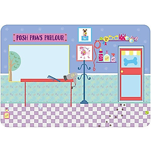 “Pets” 50 pc Magnetic Dress Up Doll Playset-Educational Shape Sorting Game- Dog & Cat Show Scene Book for Toddlers- S.T.E.M. Ages 3+ Montessori Toys for Toddlers Ages 3+ Preschool Creativity Set