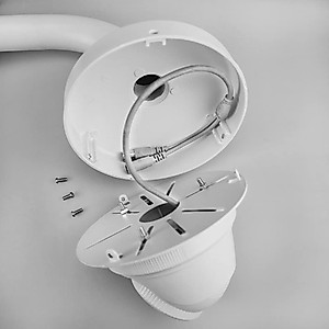 compcctv Dome Camera Universal Heavy-Duty Outdoor Security Camera Pole Mount Bracket Universal Security Camera CCTV Security Camera Mount Bracket (1 Pack)(30mm-200mm)