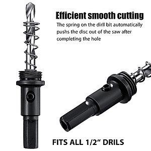 Hole Saw M42, Corn Hole Drilling Cutters, Heavy Duty Metal Hole Cutter for Wood Cornhole Boards Aluminum Plastic with Open Saw (Red,160 mm/ 6.3 Inch)