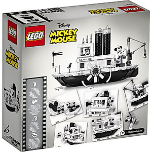 LEGO Ideas 21317 Disney Steamboat Willie Building Kit (751 Pieces)