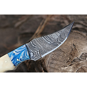 KNIFEIFY skinner fixed blade Knife: Handcrafted Elegance with Bone Handle - Perfect for Collectors and Outdoor Enthusiasts (CAMEL BONE)