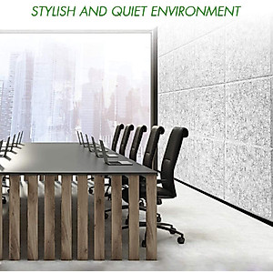 MYOYAY 12 Pack Acoustic Foam Panels Sound Absorbing Wall Panels 16x12in Sound Proofing Studio Wall Padding Noise Absorbing Treatment Board for Home Office Sound Panels Noise Reducing For Walls