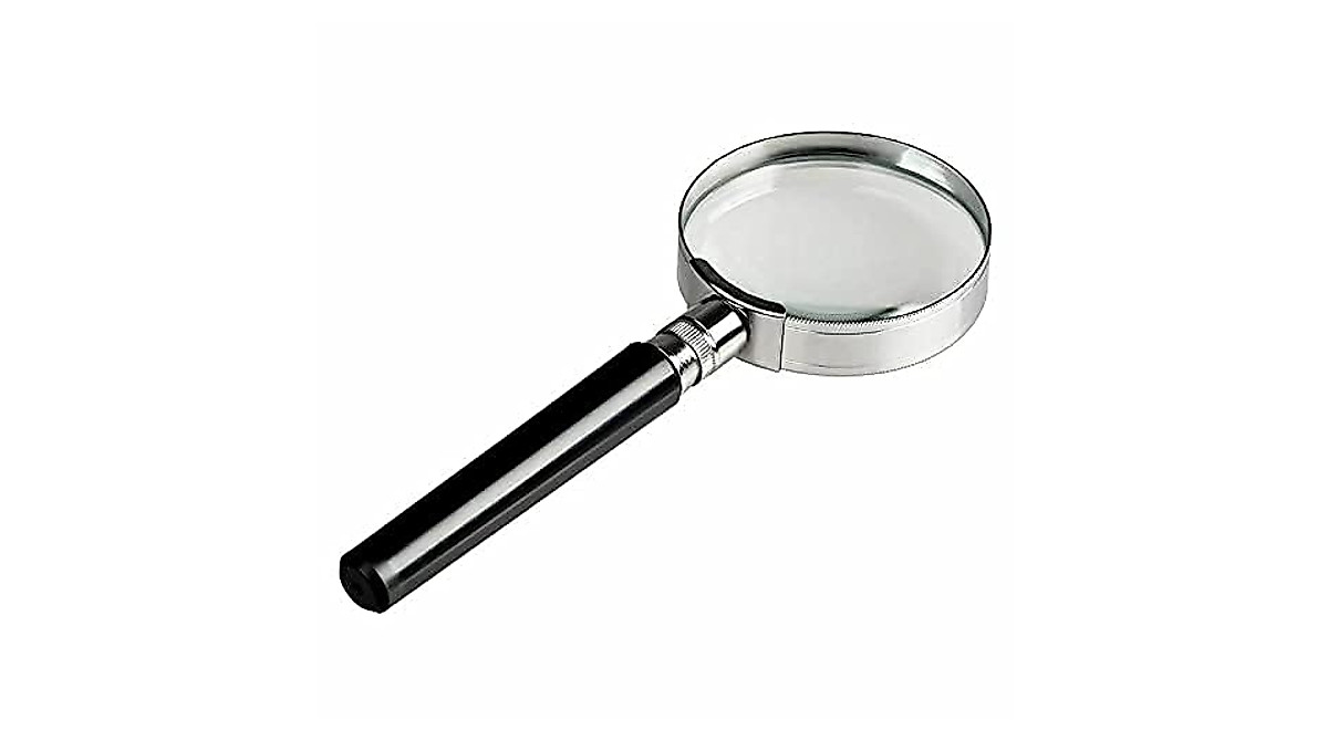 10X Handheld Magnifier for Reading & Inspection - Portable & Durable