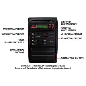 Systor 1:1 All-in-One Combo Flash Drive & DVD Duplicator - Back up USB/SD/CF/MS Flash Media Cards to a Single CD/DVD Disc - SYS-USBSDCF-01