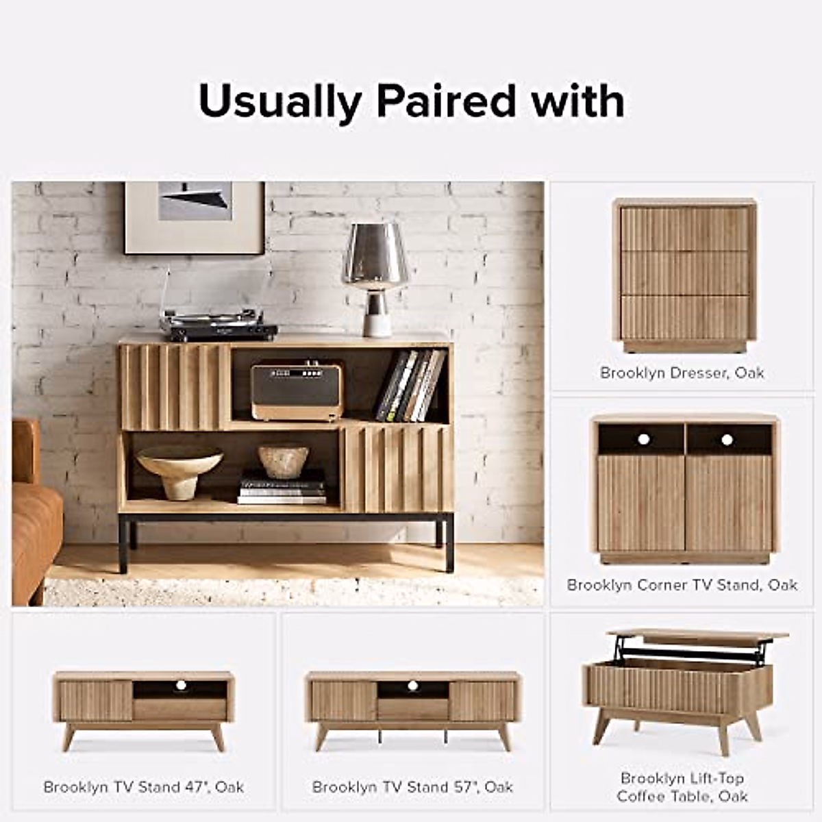 mopio Norwin Entryway Table, Modern Rustic Industrial Farmhouse Console Sofa Table, Display Shelf, Accent Cabinet, with Metal Legs, Soft Close Door, Storage Shelves, & Leveler, for Living Room