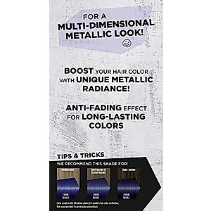 Schwarzkopf Got2b Metallics Permanent Hair Color, M67 Blue Mercury