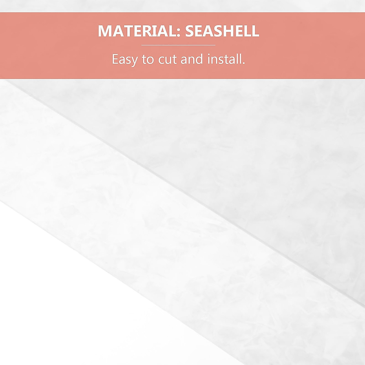 SUPVOX 2pcs Inlay Material White Mother of Pearl Shell Blanks Sheet Rectangle Inlay Material for Guitar