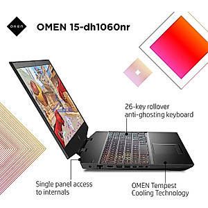 HP OMEN New 15 Gaming Laptop, 15.6" Full HD, Intel Core i7-10750H, NVIDIA GeForce RTX 2070 with Max-Q (8 GB), 16 GB DDR4 RAM, 1TB 7200 RPM SATA Hard Drive and 512 GB SSD Storage, RGB Keyboard