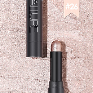 FOCALLURE Shimmer and Matte Cream Eyeshadow Stick,Smooth Brilliant Eye Brightener Pencil for Women,Long Lasting Waterproof Eye Shadow and Liners Makeup,CHAMPAGNE