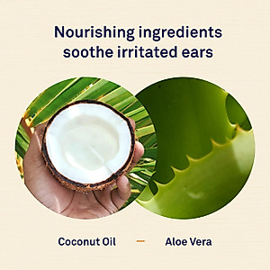 Petpost | Dog Ear Cleaner Wipes - Ultra Soft Cotton Pads in Coconut Oil Aloe Solution - Dog Ear Rinse & Cleanser 100 ct.