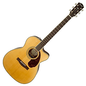 Fender Paramount PM-3 All-Mahogany Triple-0 Acoustic Guitar, with 2-Year Warranty, Natural, with Case