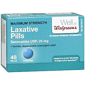 Walgreens Laxative Pills Maximum Strength, 48 ea
