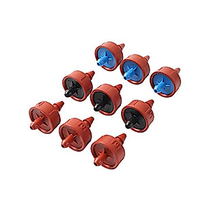 MANHONG Irrigation Dripper 2L 4L 8L Pressure Compensate Emitter Automatic Pressure Compensation Regulator Garden Irrigation Steady Flow Dripper 10 Pcs (Color : 8L/H)