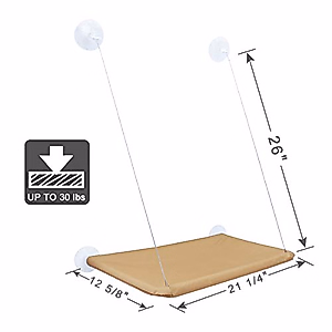 NOYAL Cat Window Perch Seat Hammock Strong Suction Cups Holds Up to 30lbs
