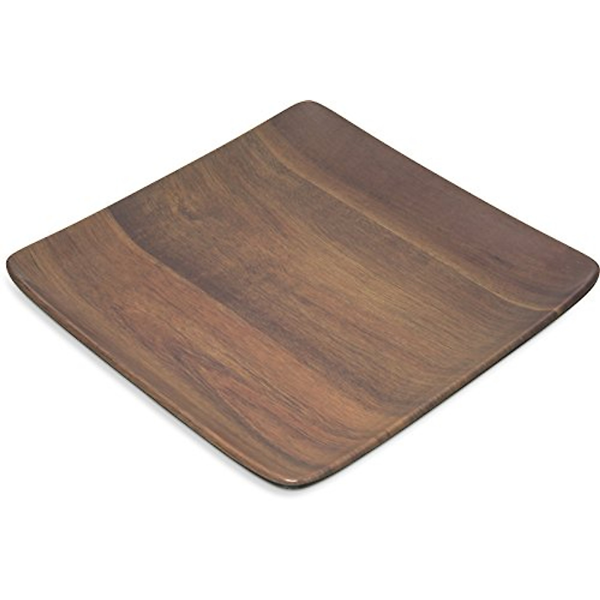 Carlisle FoodService Products EAG1169 Epicure Acacia Grain Square Tray 9" x 9" square tray - Dark Woodgrain