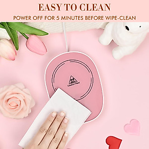 Coffee Mug Warmer & Best MOM Ever Mug Set, Mug Warmer for Desk, Birthday for Mom from Daughter, Son