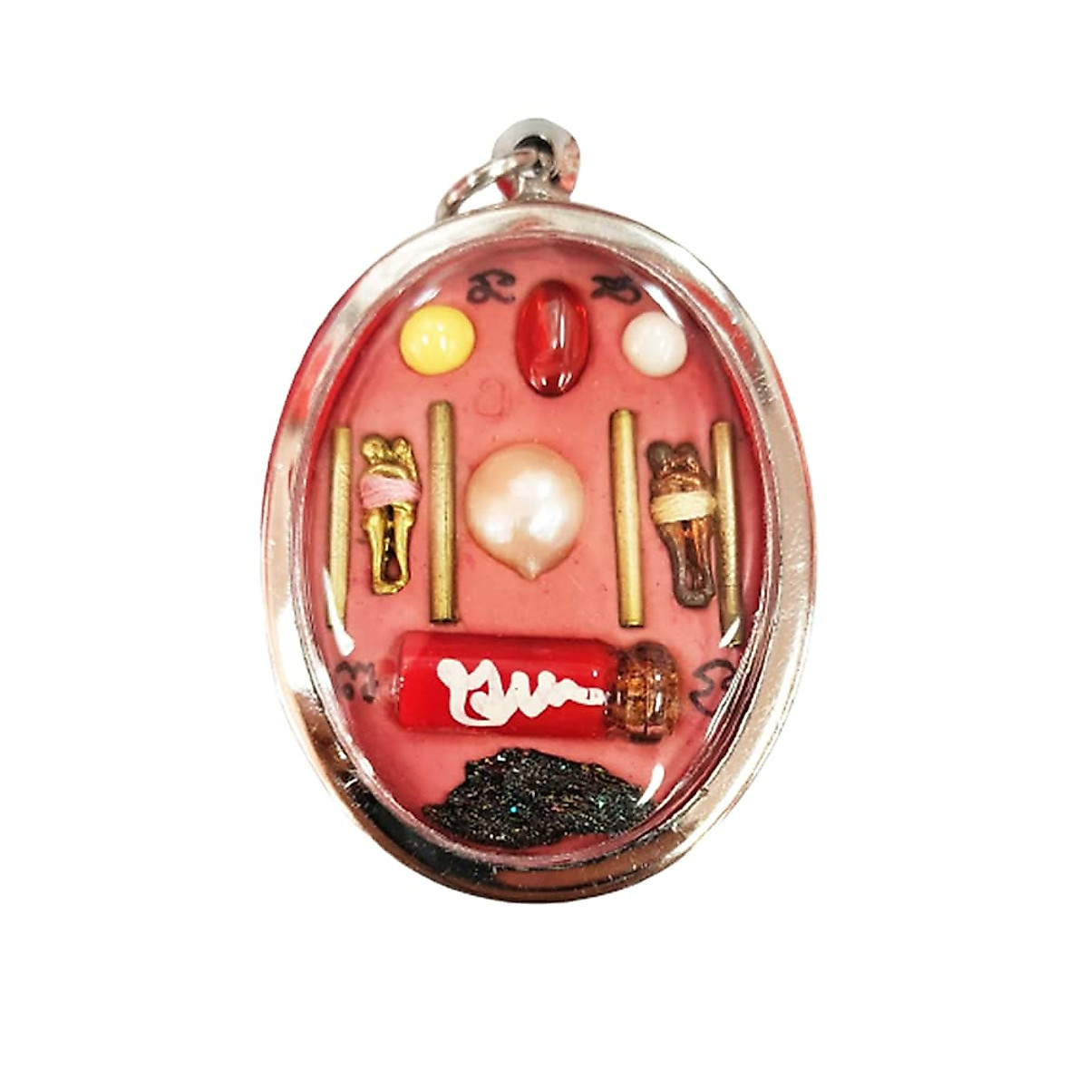 Miracle Amulet Magic Thai Inn koo Couple 9 Tails Fox Lady Spells Charm Talisman Occult Sorcery Love Lover Couple Money Forture Business Luck Blessing by Arjarn Ton