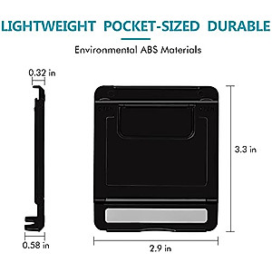 Cell Phone Stand 4 Pack, Tablet Stand Multi-Angle, Universal Phone Stand for Desk,Compatible Phone 13 12 Pro Plus All Android Smartphones,(Black)