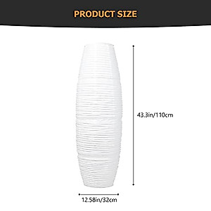 Uonlytech Paper Floor Lampshade Light Accessories: Diploma Floor Lamp Shield Japanese Style Standing Lamps for Living Room Contemporary Floor Lamp Cover