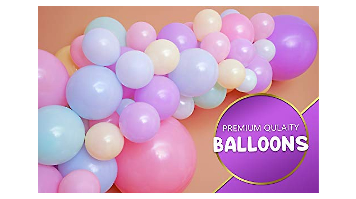 Pastel Balloons Set – 100 Assorted Colors for Party Decor