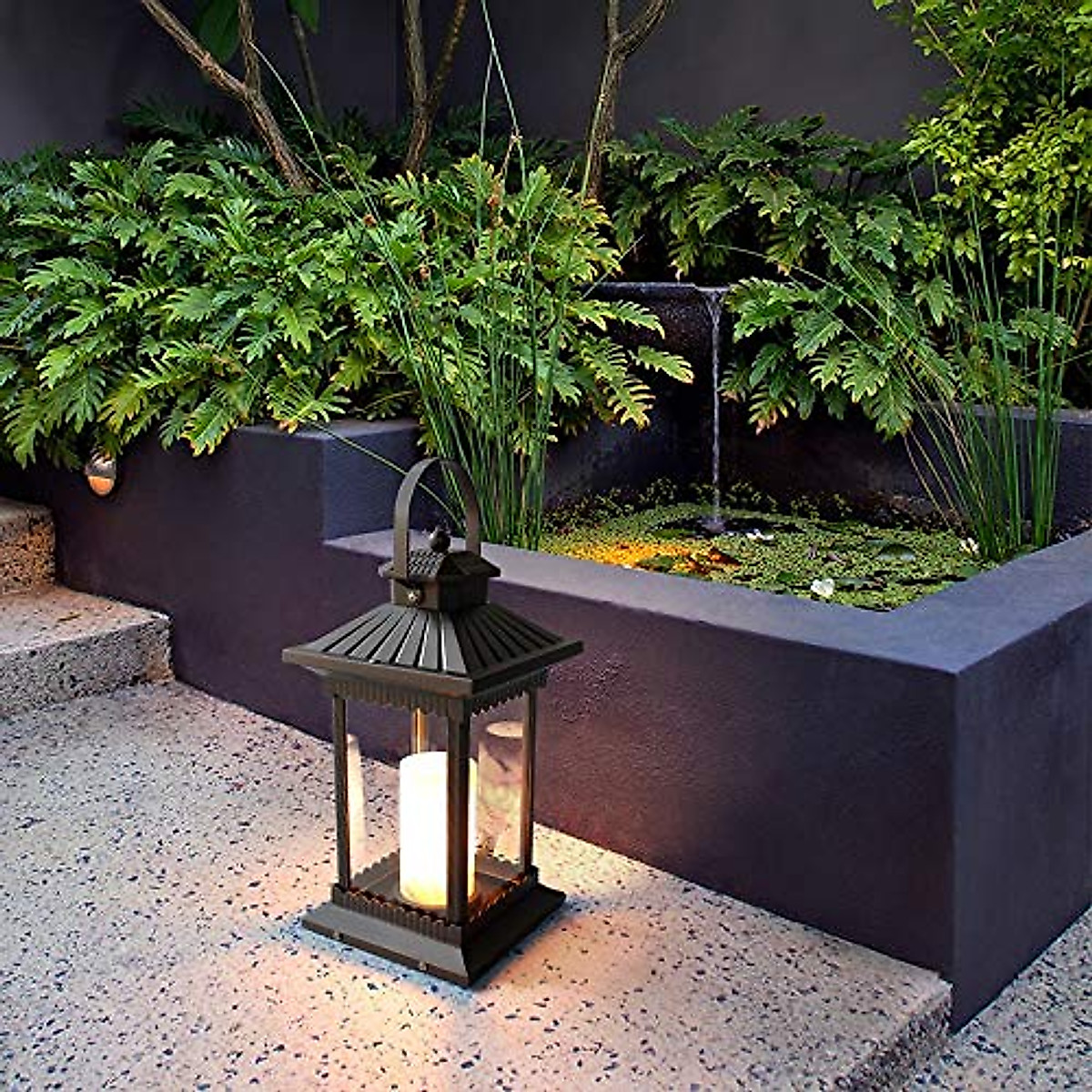 ZZYJYALG European Minimalist Modern Column Lamp Pillar Light Lawn Light Outdoor Waterproof Pillar Light Garden View Light Outdoor Street Post Light Home Villa Garden Light Street Lamp Lantern Floor La