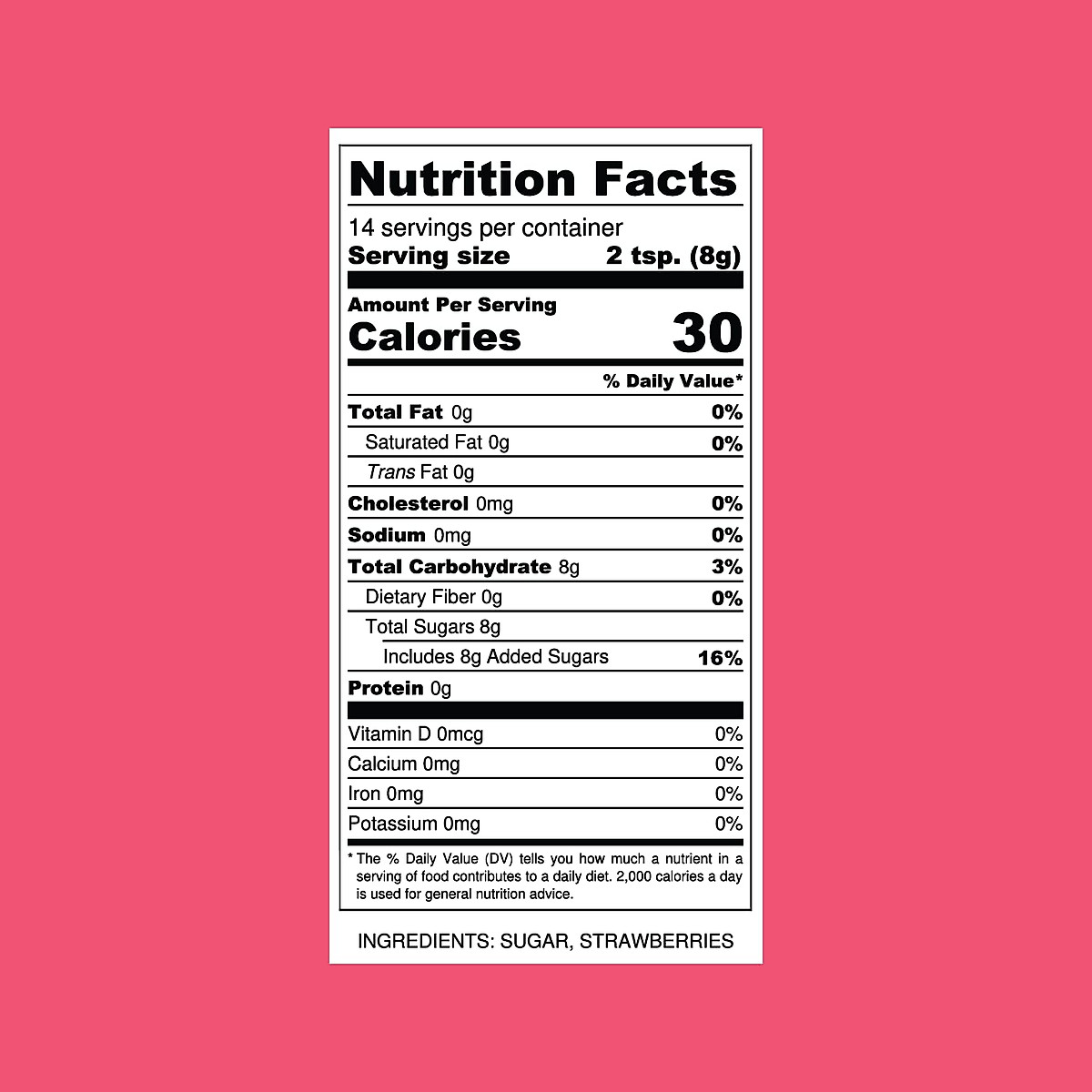 Strawberry Sugar | cocktail sugar | Gourmet Sugar | Tea Sugar | Natural flavored Sugar | Real Fruit Flavored Sugar | Naturally Tasty