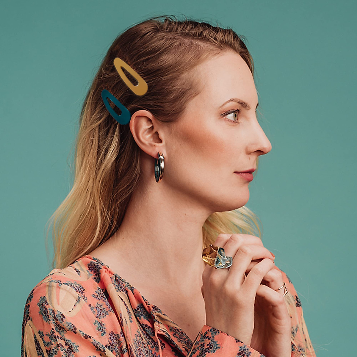 B.PHNE 20Pcs Hair Clips for Women, Matte Snap Hair Clip Barrettes for Girls,Cute Solid Candy Color Hair Accessories Hair Pins (SnapClip20A)