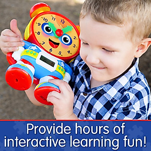 The Learning Journey - Super Telly Teaching Time Clock - Primary Color - Telling Time Teaching Clock - Toddler Toys & Gifts for Boys & Girls Ages 3 Years and Up - Award Winning Toys