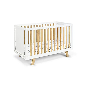 Suite Bebe Livia Convertible Crib in White & Natural