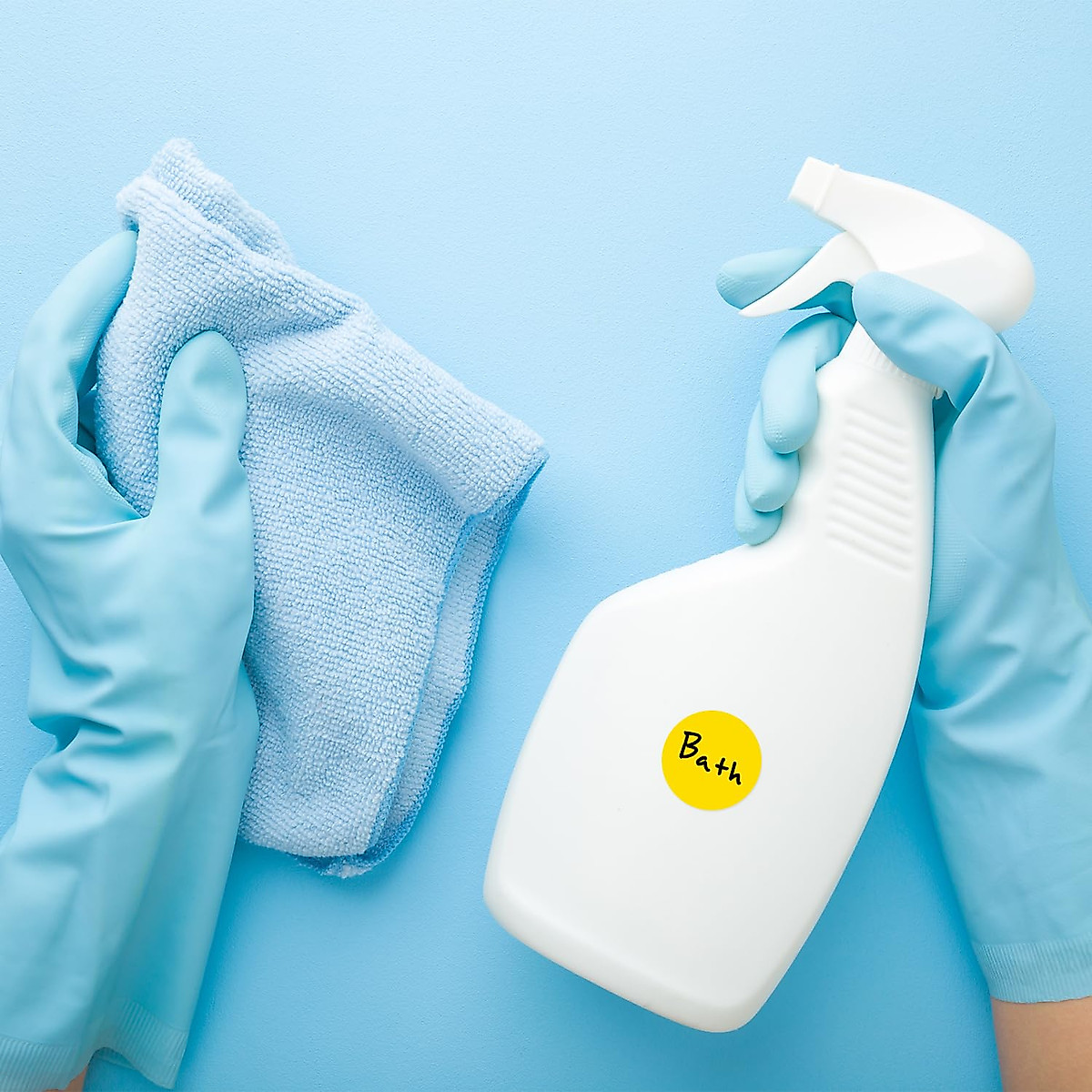 ChromaLabel 3/4 Inch Circle Sticker Labels, Easy to Write On Round Colored Stickers, 42 Sheets of Permanent Labels - 1008 Dot Stickers, Yellow Stickers