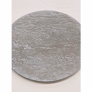 Concrete Cement Lazy Susan Unique, Hand Crafted, Gray, Turntable, 360 Degree Swivel, Made in The USA, Home Decor by Concrete Resurrection (21-1/2" Diameter)